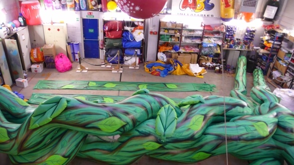 Inflatable Panto Props for Jack & the Beanstalk Production