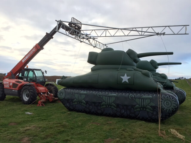 Inflatable Tanks for Dad's Army Movie - ABC Inflatables