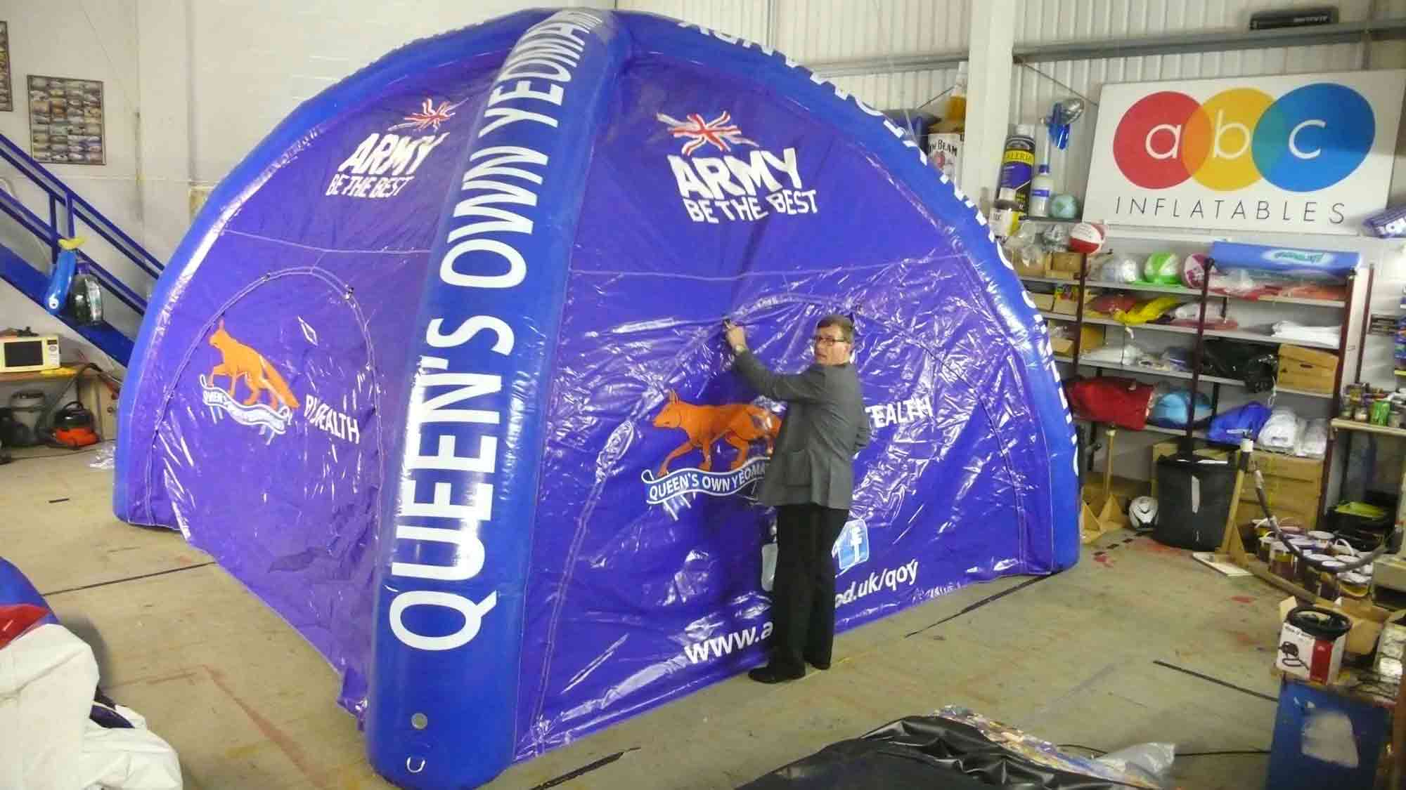 Inflatable Tents for the British Army - ABC Inflatables
