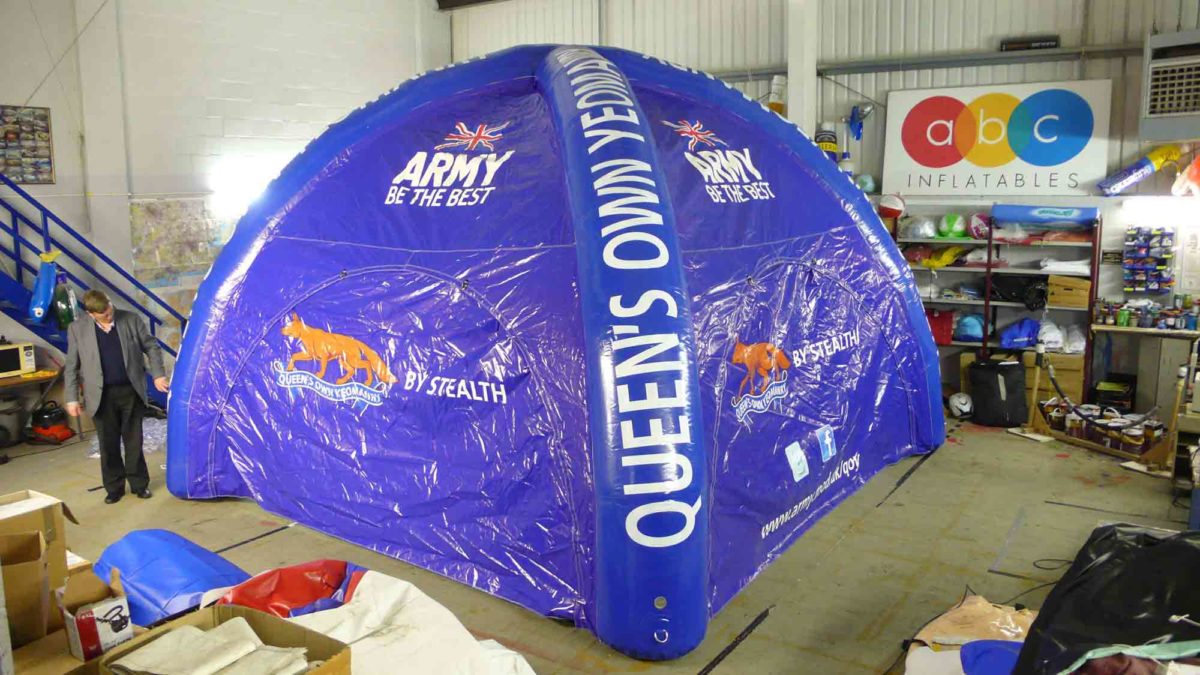 Inflatable Tents for the British Army - ABC Inflatables