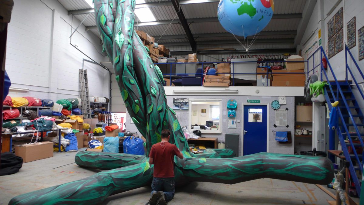 Inflatable Beanstalks Pantomime Prop Experts for Theatres