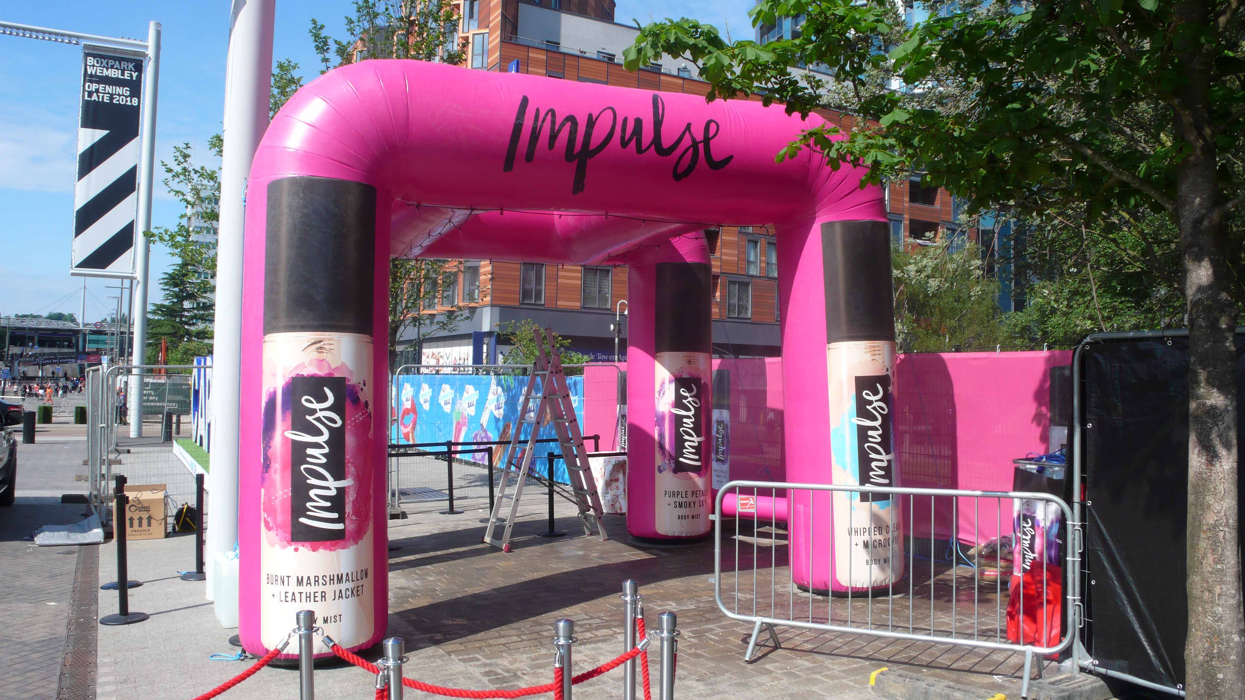 Inflatable misting station for Impulse at Capital Summertime Ball