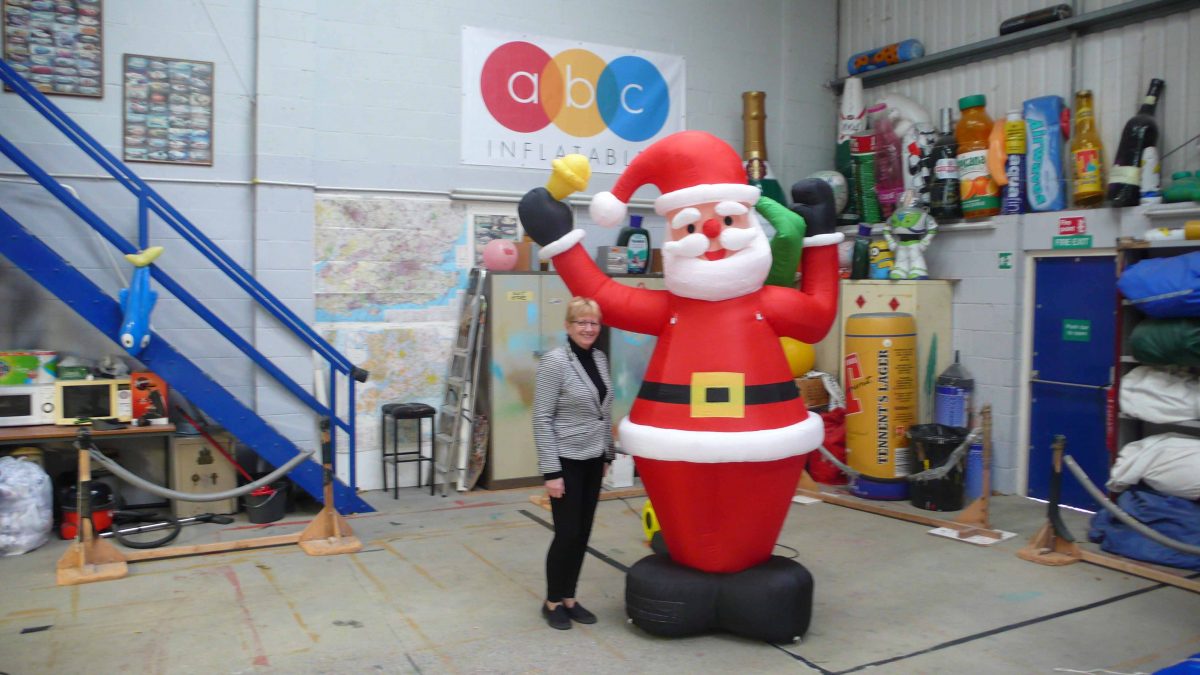 Inflatable Santa by ABC Inflatables for a very merry Christmas!