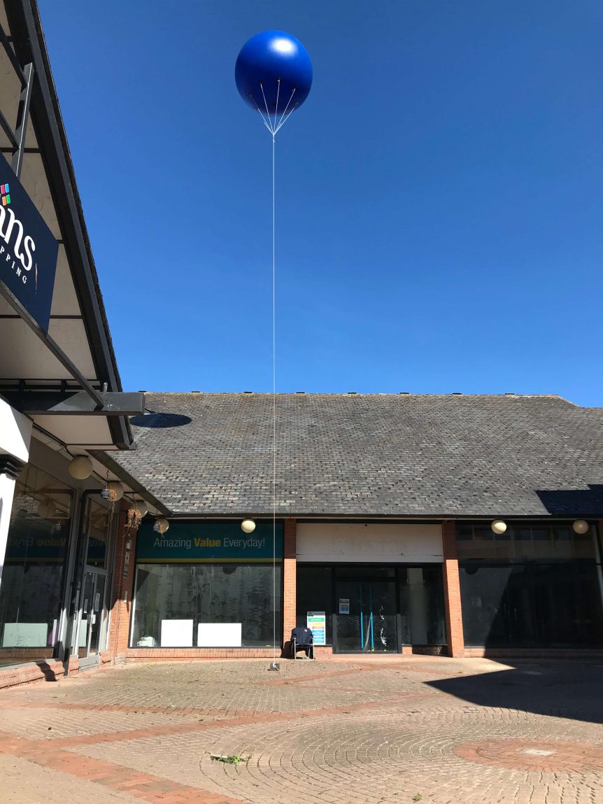 Height Marking Helium-Filled Balloons for Urban Planning